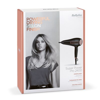 BaByliss Super Power 2400 Hair Dryer UK Plug FEELUNIQUE